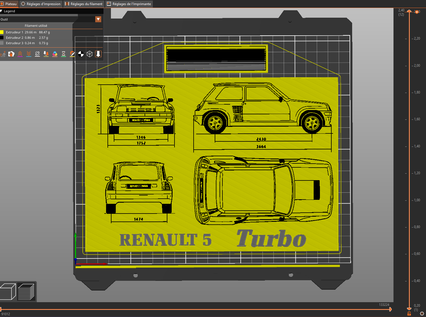 Blueprint Renault 5 Turbo by Printitou3D | Download free STL model ...