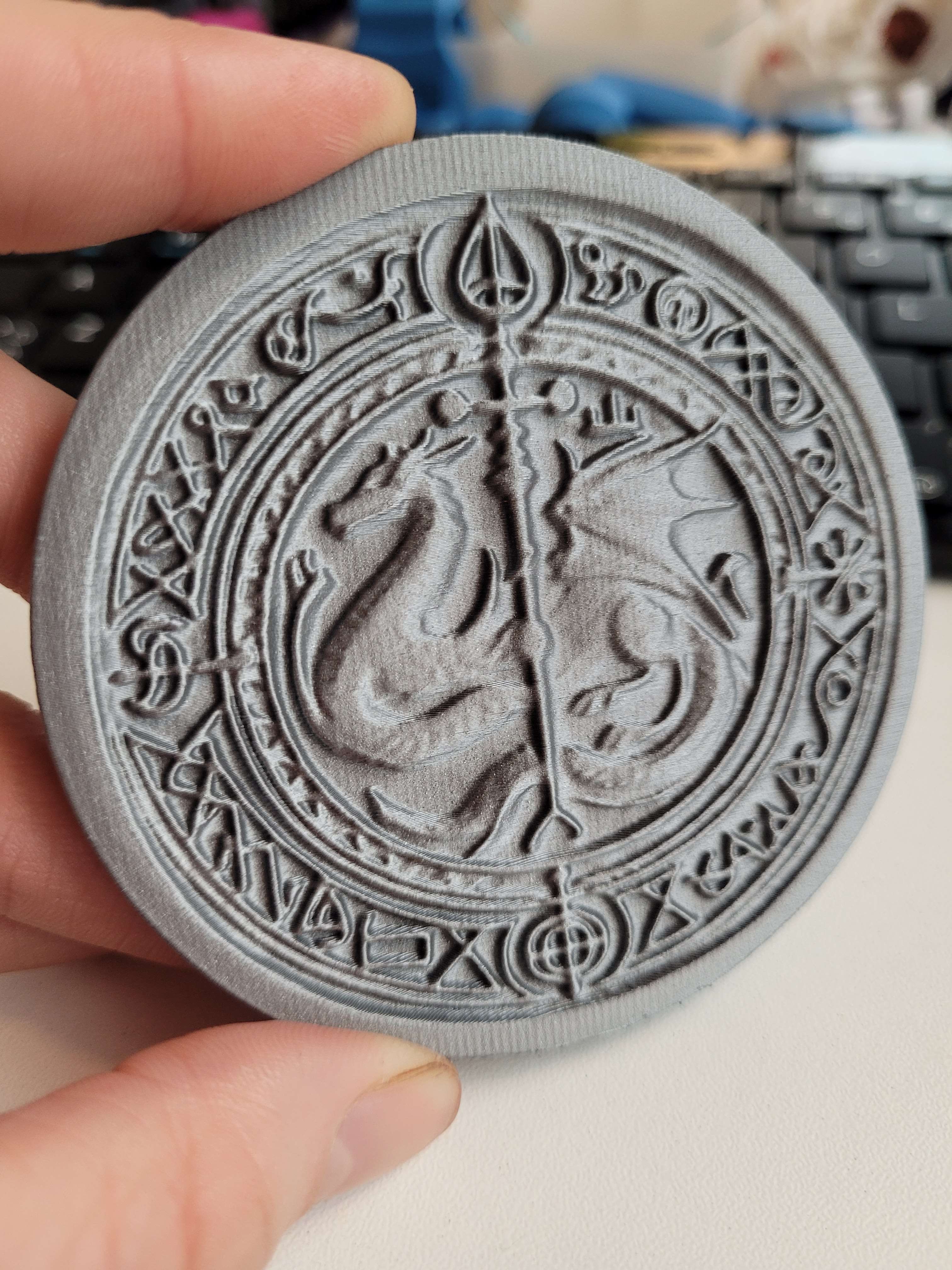 Dragon coin two sided by AnniandSteve | Download free STL model ...