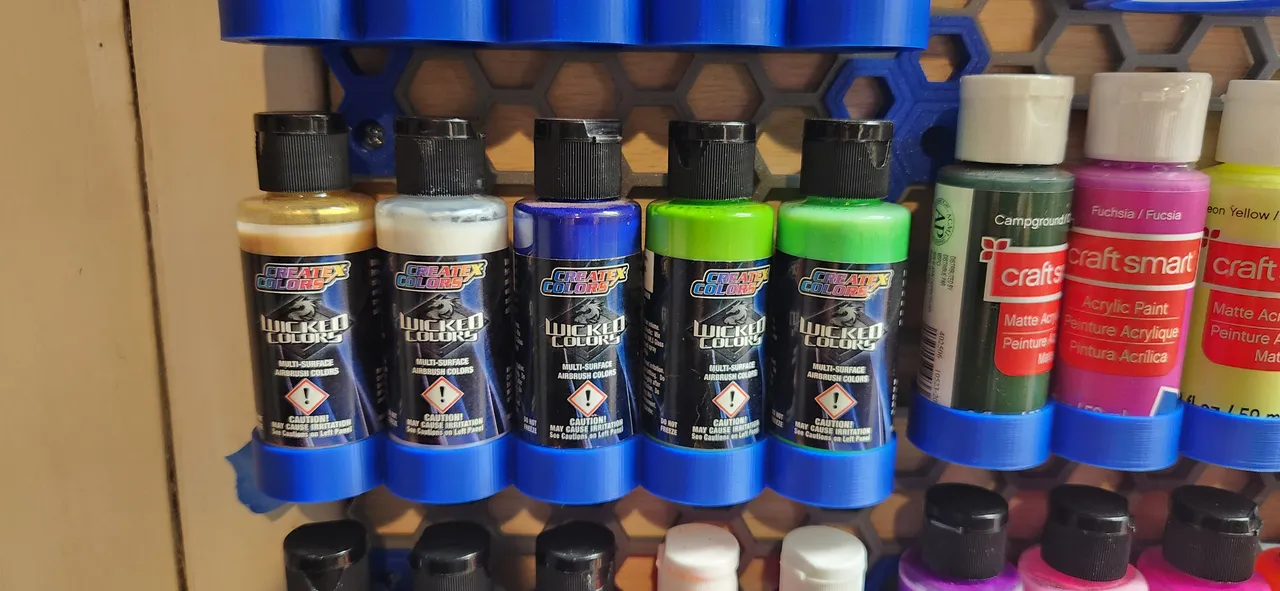 Createx 5 bottle holder by Cdingman628 | Download free STL model ...