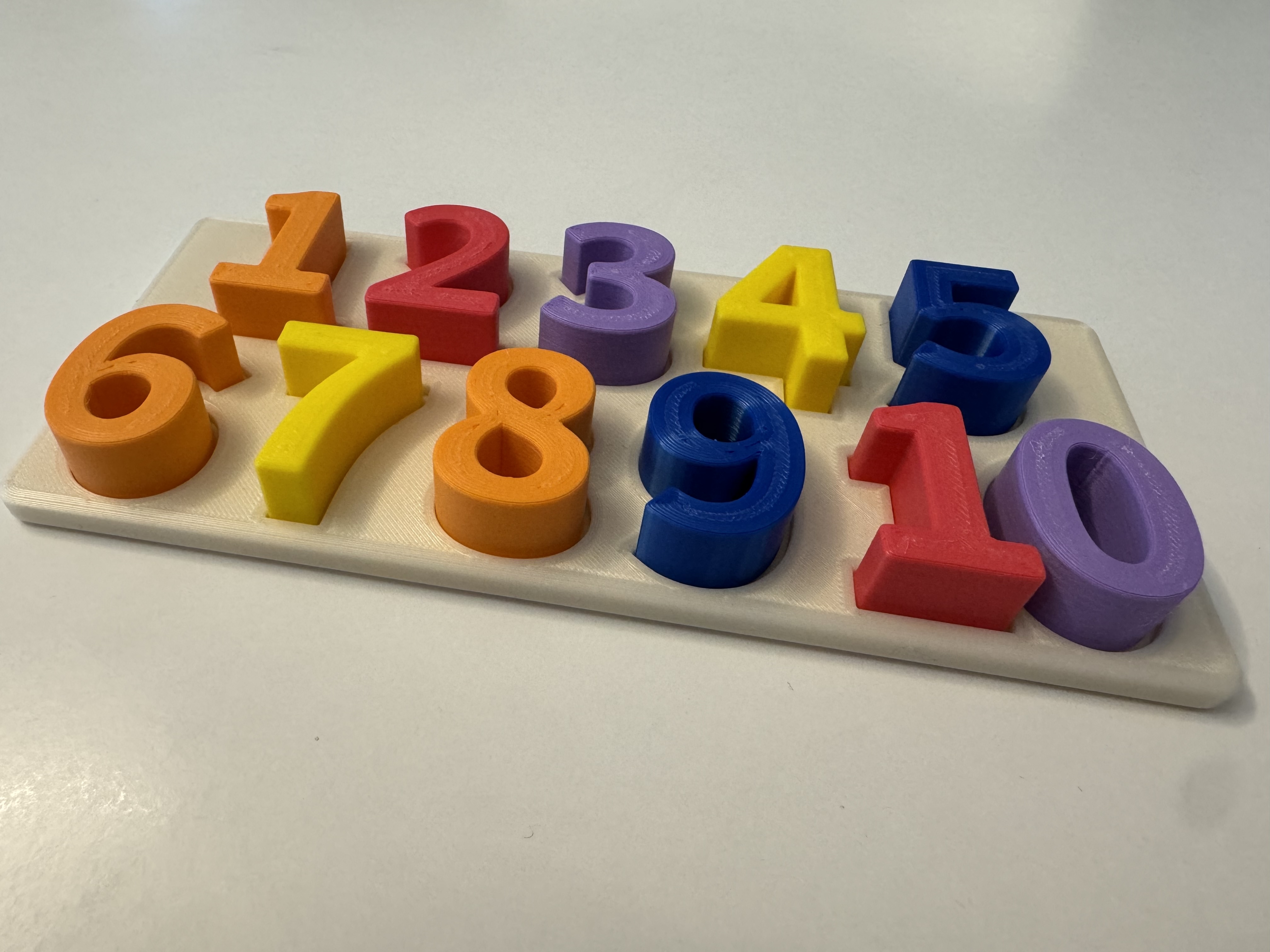 Kids puzzle - Zahlenpuzzle by Markus Seidl | Download free STL model ...