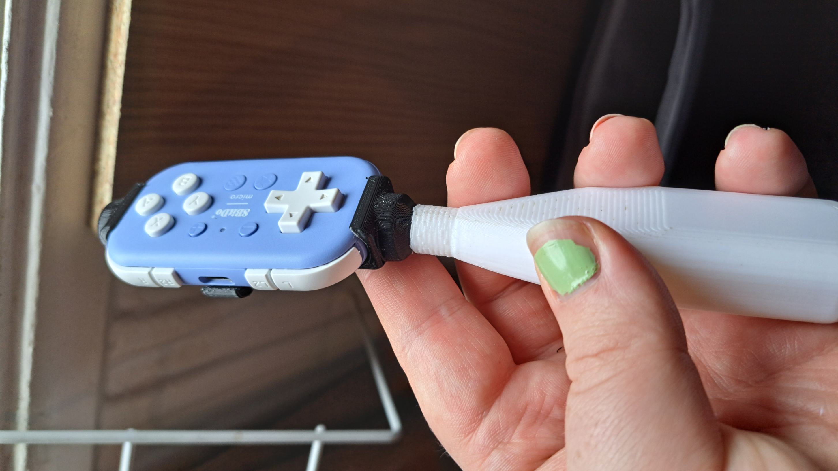 8BitDo Micro One-handed Controller Handle / Reversible Vertical Frame ...