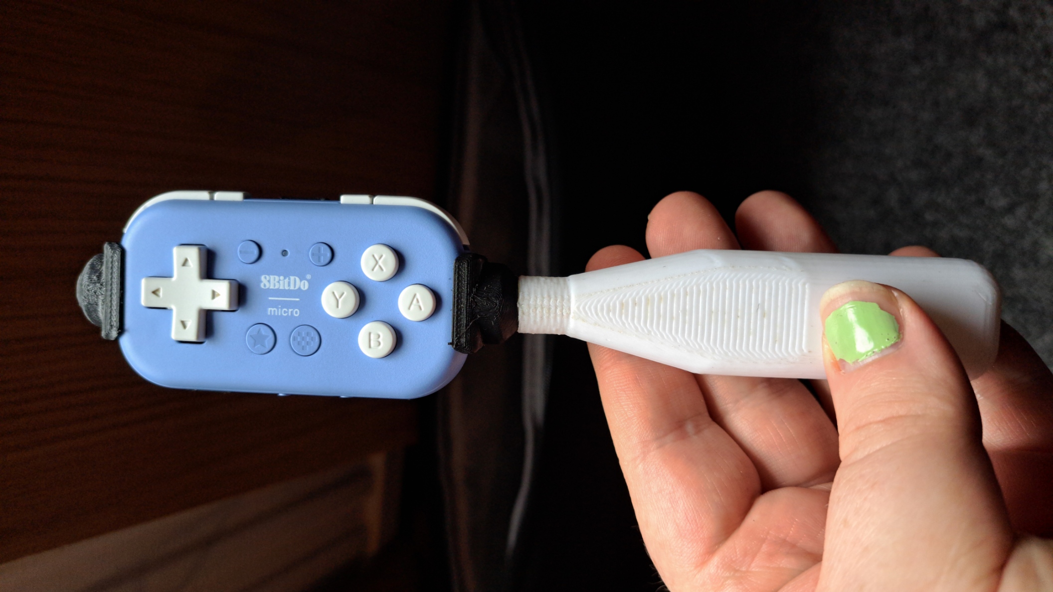 8BitDo Micro One-handed Controller Handle / Reversible Vertical Frame ...