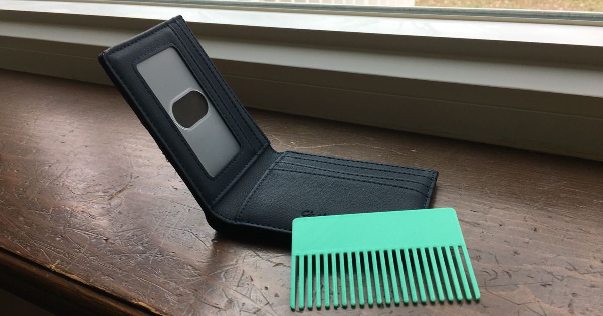 Credit Card Comb von Hillow | Kostenloses STL-Modell herunterladen ...