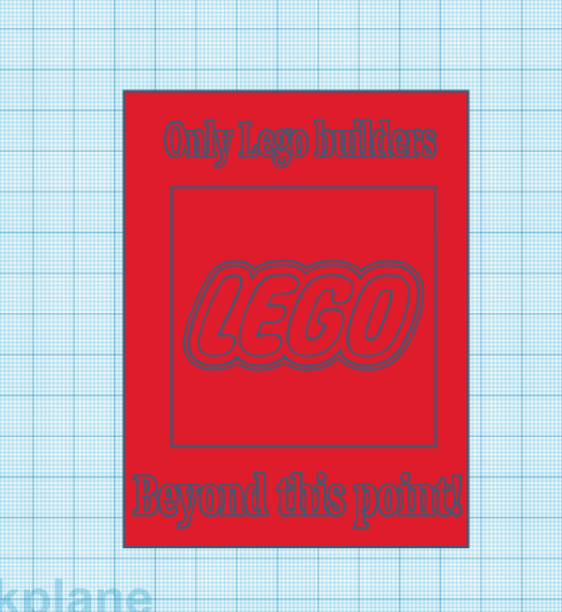 Only Lego builders beyond this point sign by SplendidMouse | Download ...