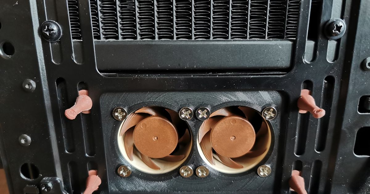 Mounting plate for extra cooling fans in PC casing by OBA | Download ...