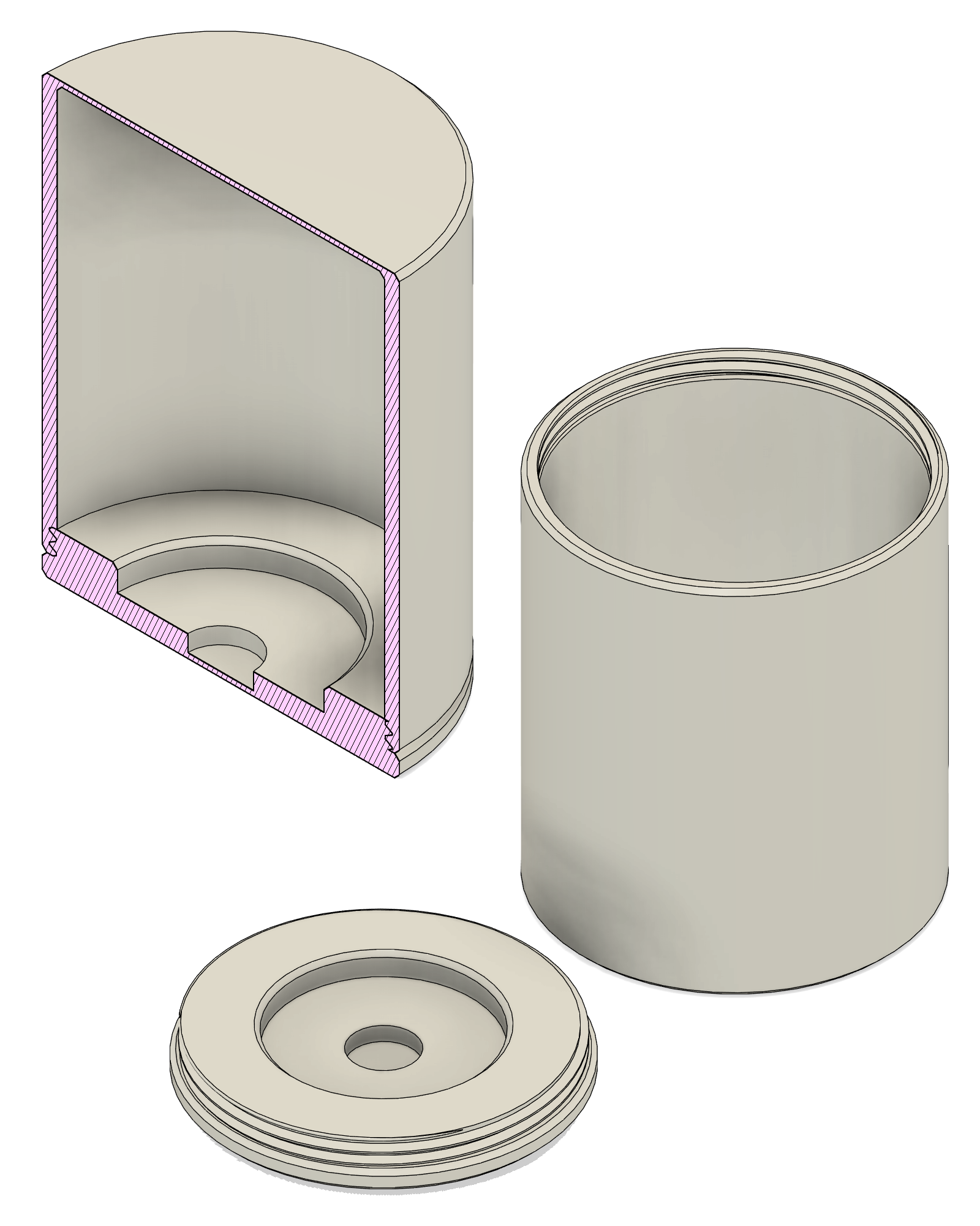 A round box for a tabletop miniature by tvym | Download free STL model ...