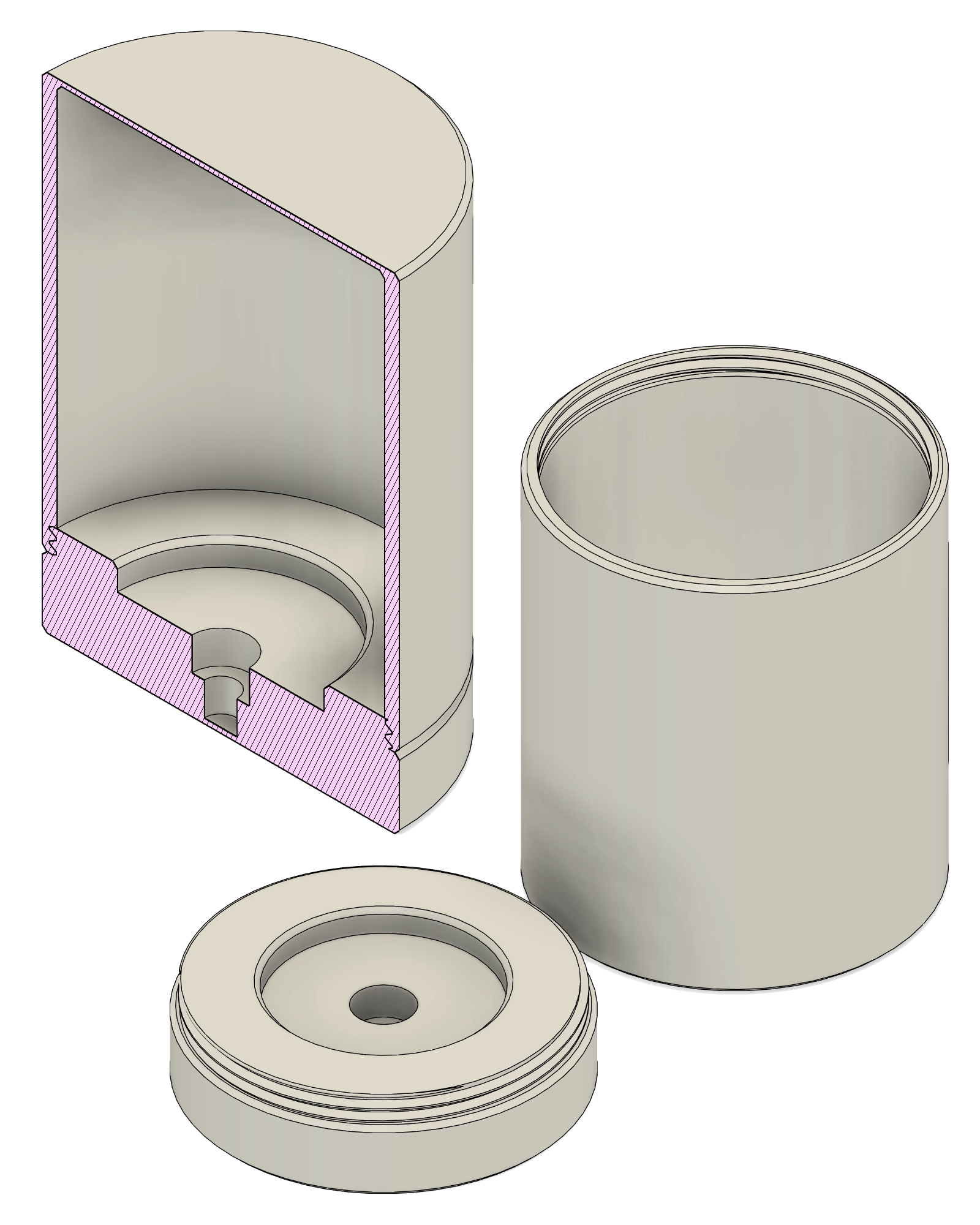 A round box for a tabletop miniature by tvym | Download free STL model ...