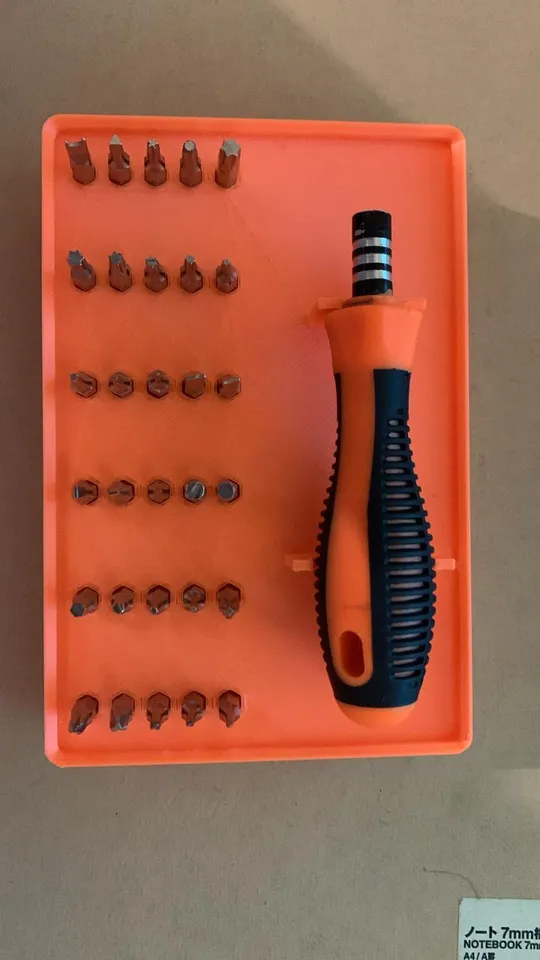 Gridfinity Miniso Screwdriver Holder by Kartikey Anand | Download free ...