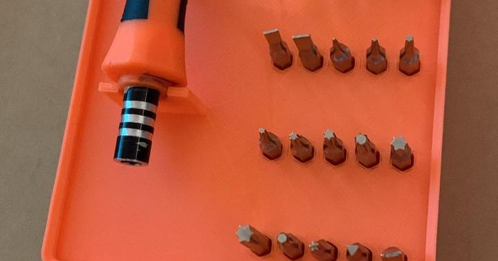 Gridfinity Miniso Screwdriver Holder by Kartikey Anand | Download free ...