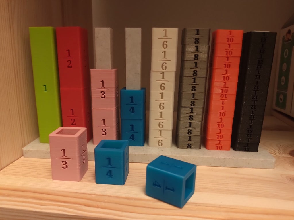 Easy mathematics fractions by mrozeka | Download free STL model ...