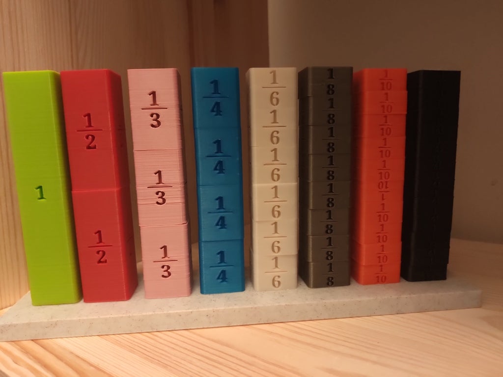 Easy mathematics fractions by mrozeka | Download free STL model ...