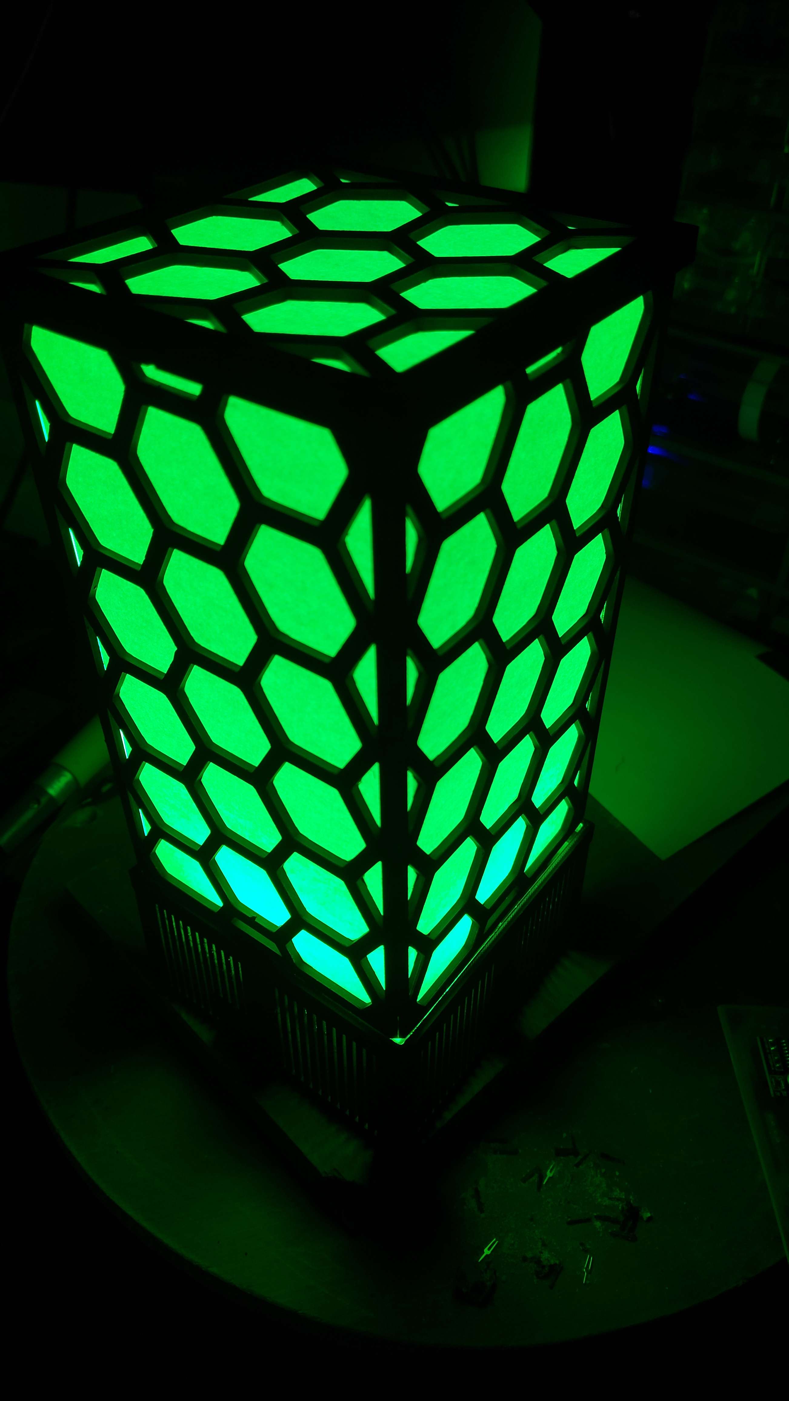 3D printed WiFi controlled RGB table lamp by Self Taught Stuff ...