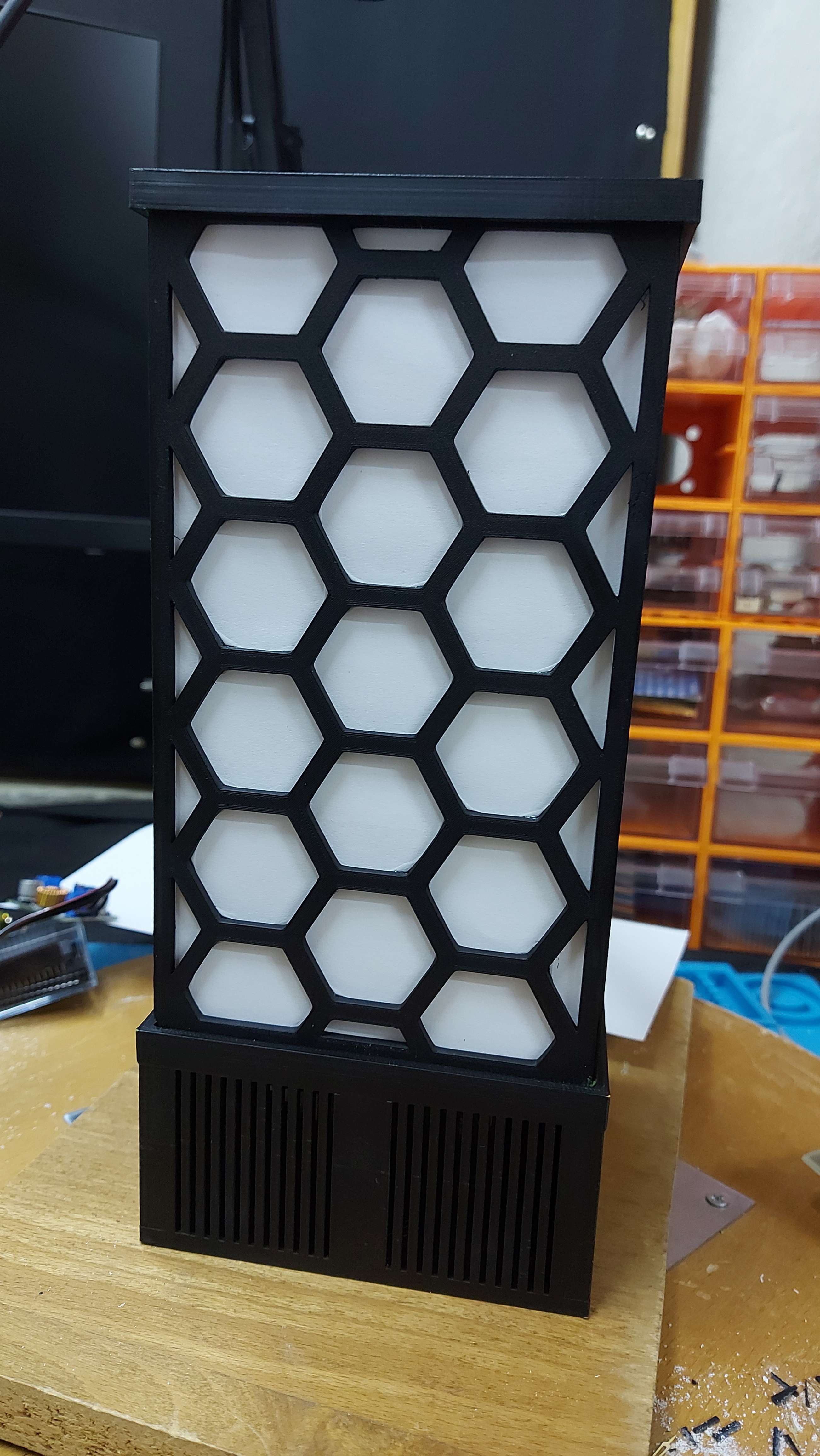 3D printed WiFi controlled RGB table lamp by Self Taught Stuff ...