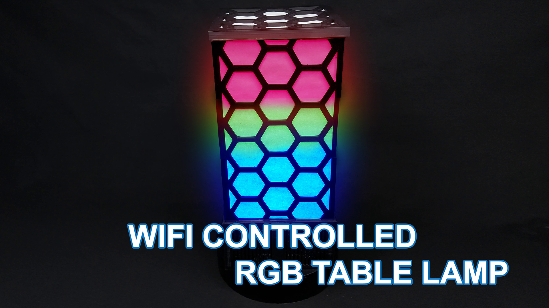 3D printed WiFi controlled RGB table lamp by Self Taught Stuff ...