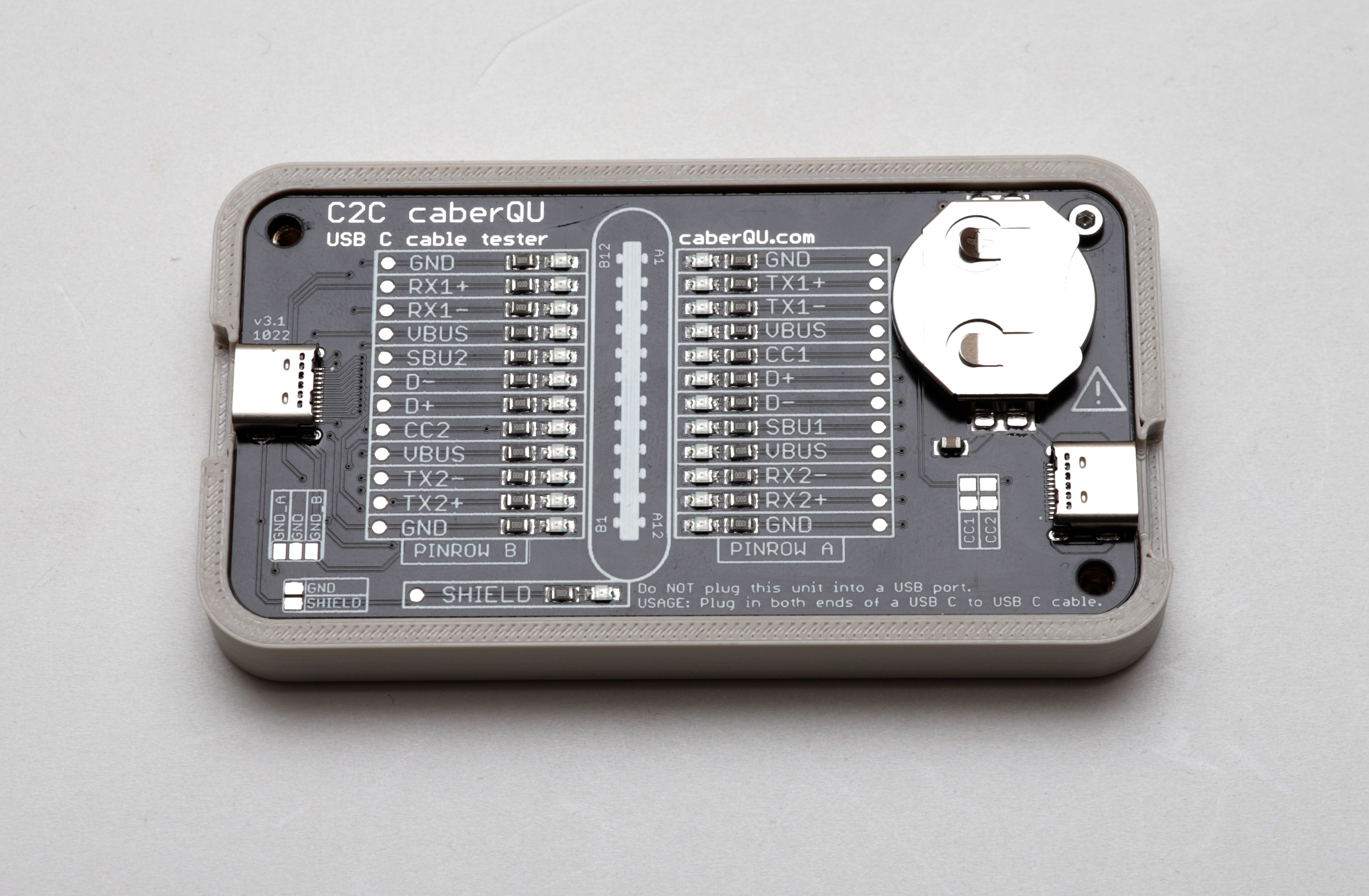 caberQU USB-C Cable Tester Case by Whity | Download free STL model ...
