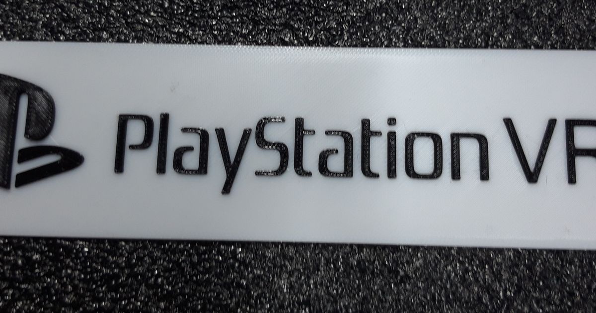 Playstation VR2 logo by Alin Fiu | Download free STL model | Printables.com