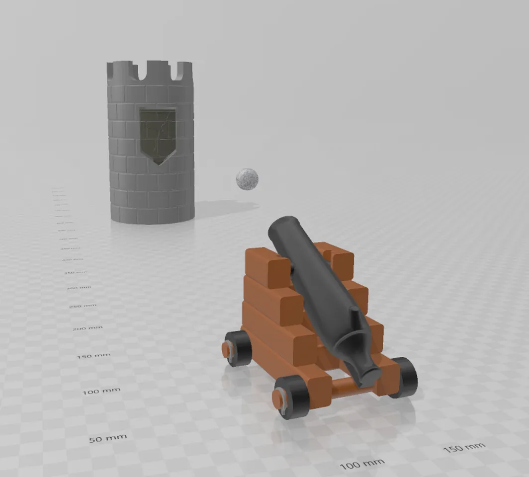 Cannon medieval fight by Rokyson | Download free STL model | Printables.com