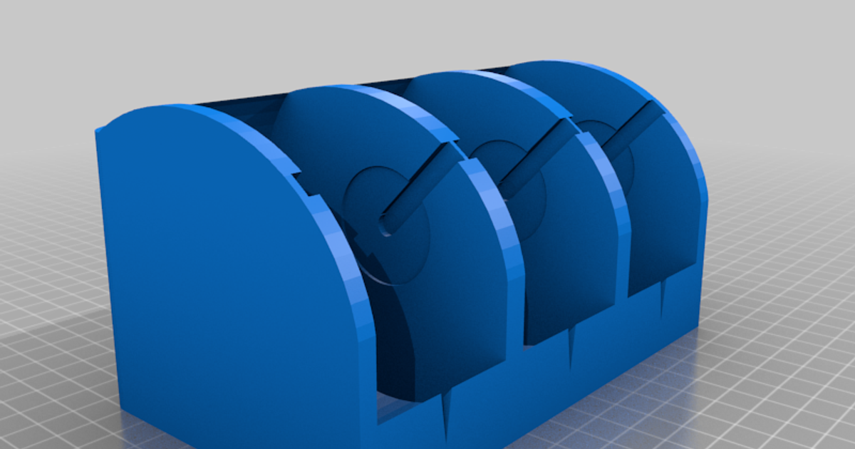 3-Spool: Wire spool holder by DeadlyDave | Download free STL model ...