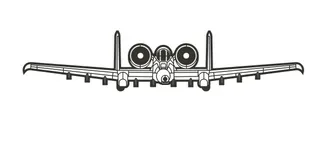737 Max- Front View - Silhouette by Chris D | Download free STL model ...