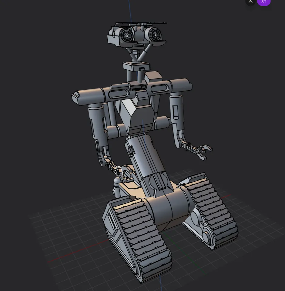 Johnny 5 Comes Alive: A 3D Print-Friendly Model by secretsather ...