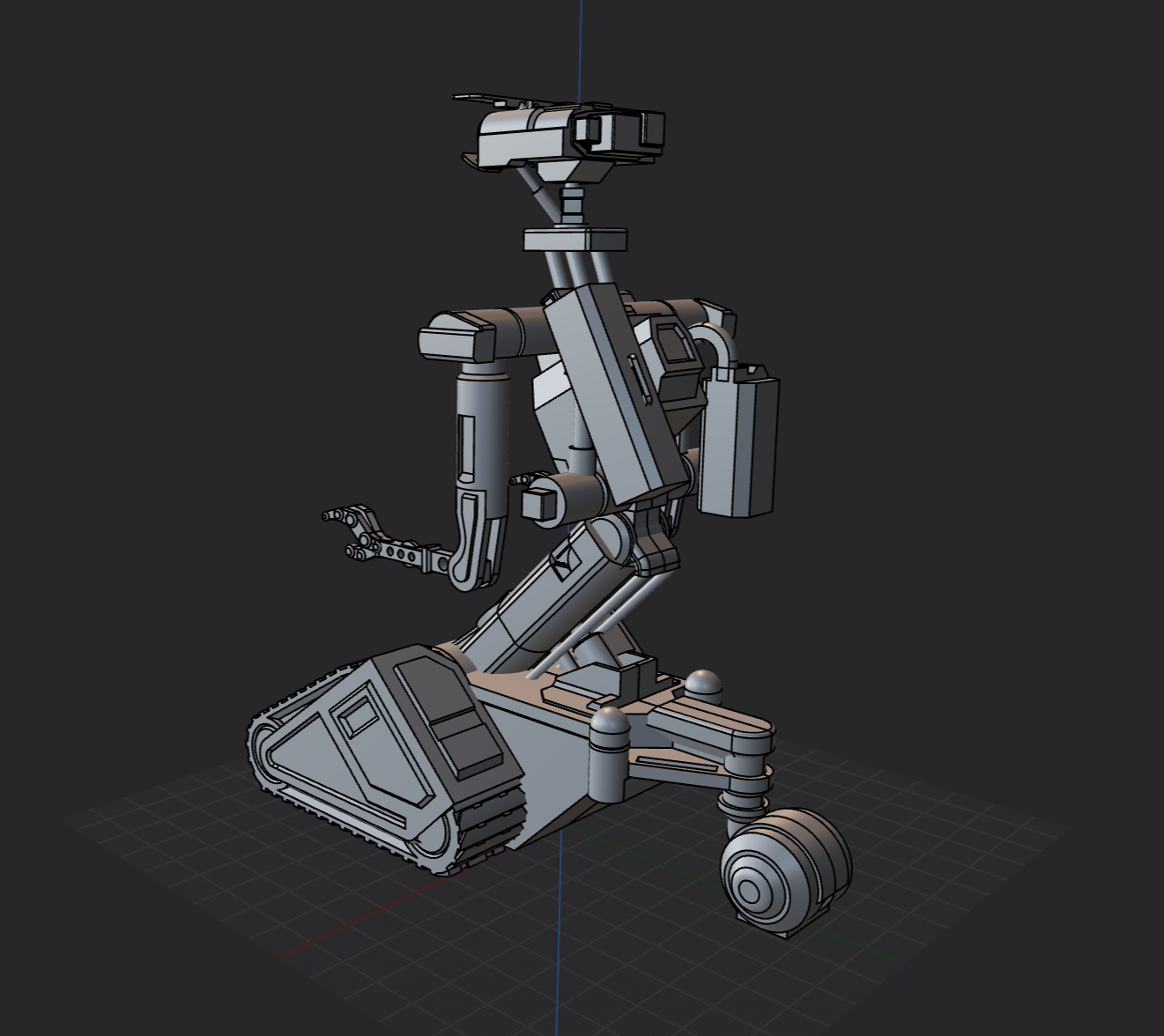 Johnny 5 Comes Alive: A 3D Print-Friendly Model by secretsather ...