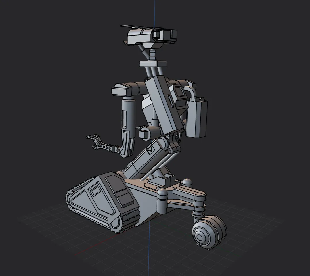 Johnny 5 Comes Alive: A 3D Print-Friendly Model by secretsather ...