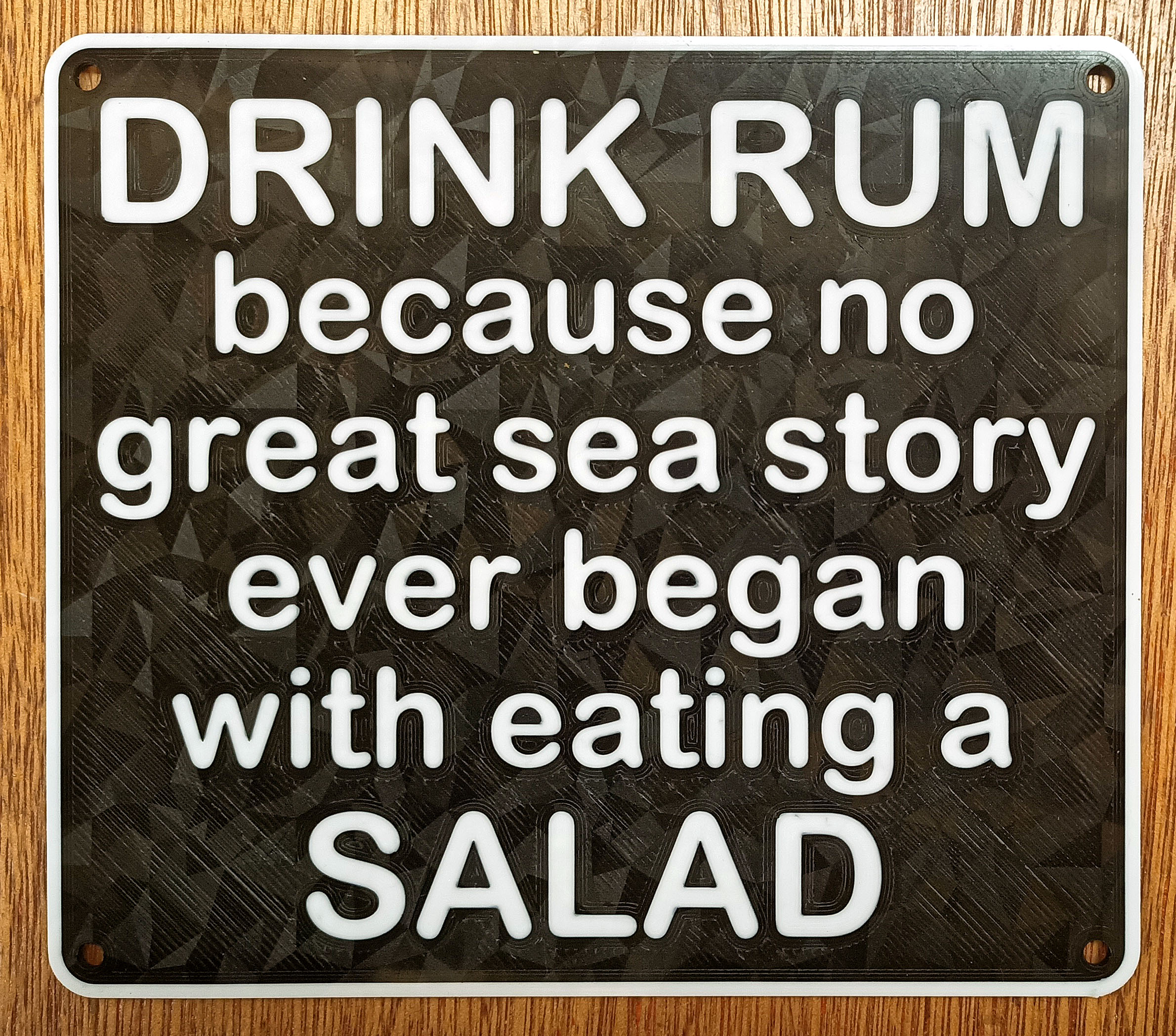 Funny Sign - Drink Rum!! by Spudd78 | Download free STL model ...