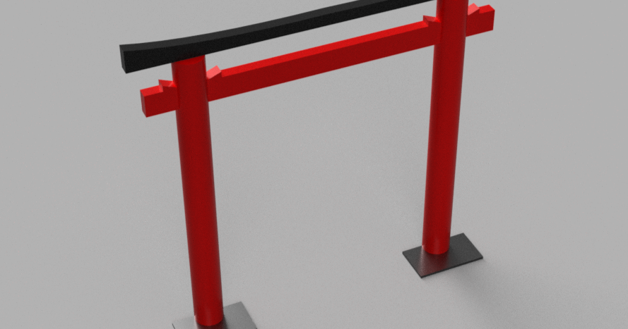 Japanese Torii gate by Cas van der Maat | Download free STL model ...