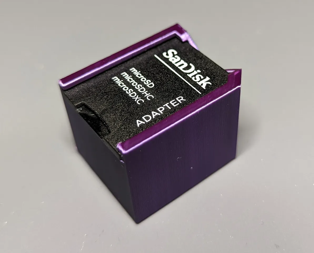SD Card Holder with Notch by Spradlinb | Download free STL model ...