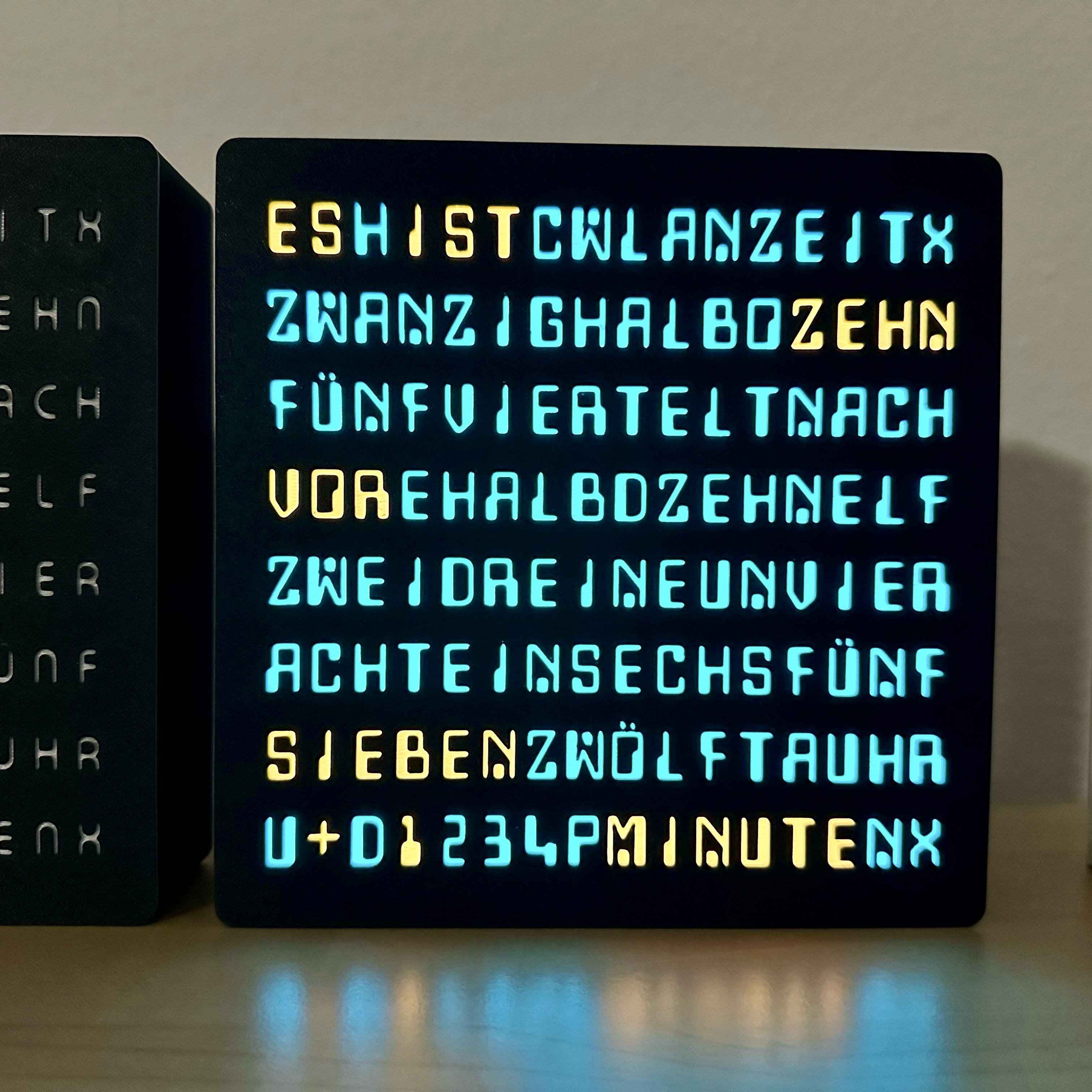 WordClock 16x8 - 2024 by AWSW | Download free STL model | Printables.com