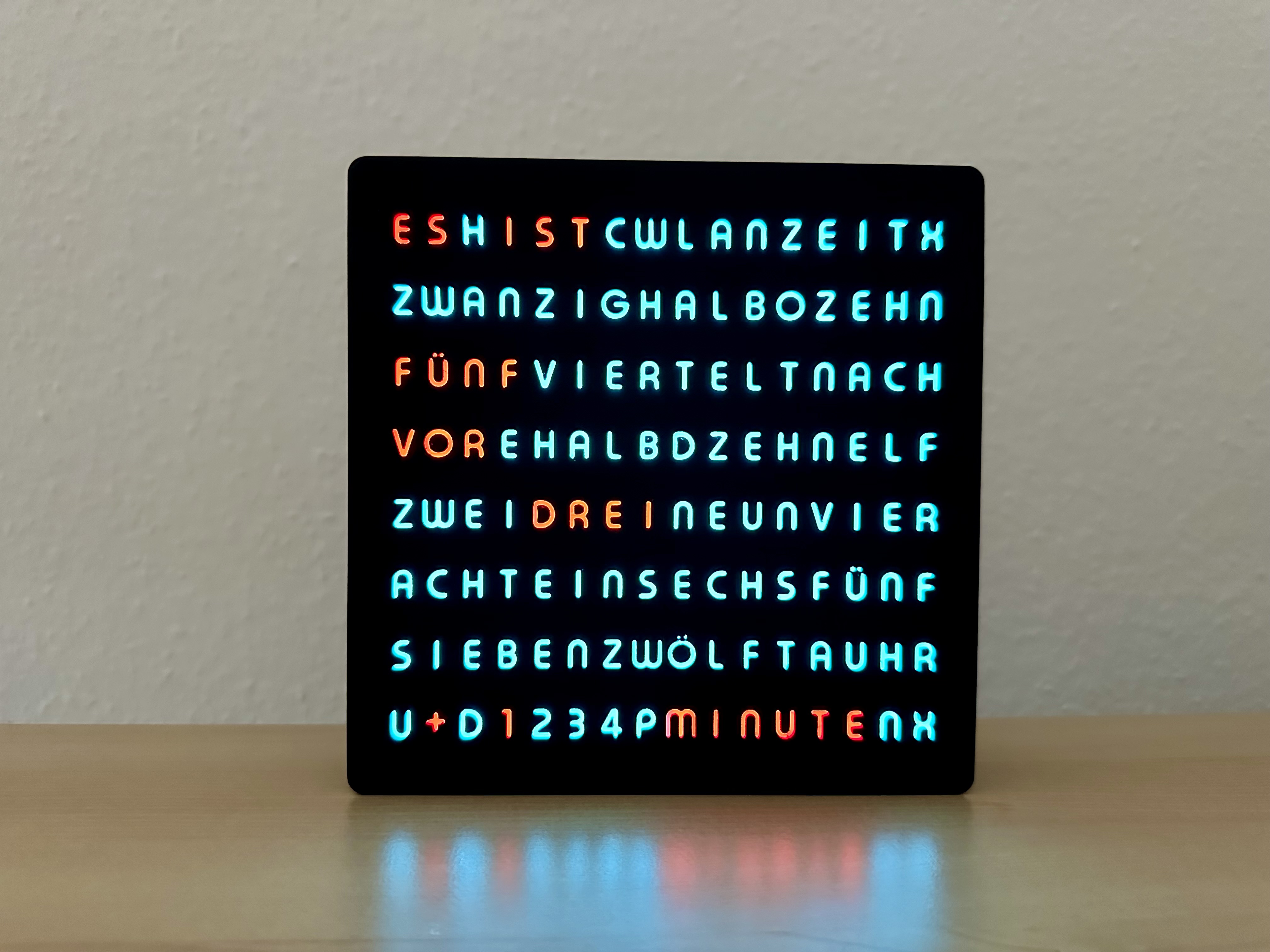 WordClock 16x8 - 2024 by AWSW | Download free STL model | Printables.com