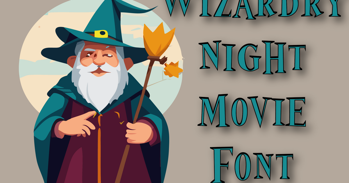 Wizardry Night - Mystery Movie Font by MGotti | Download free STL model ...