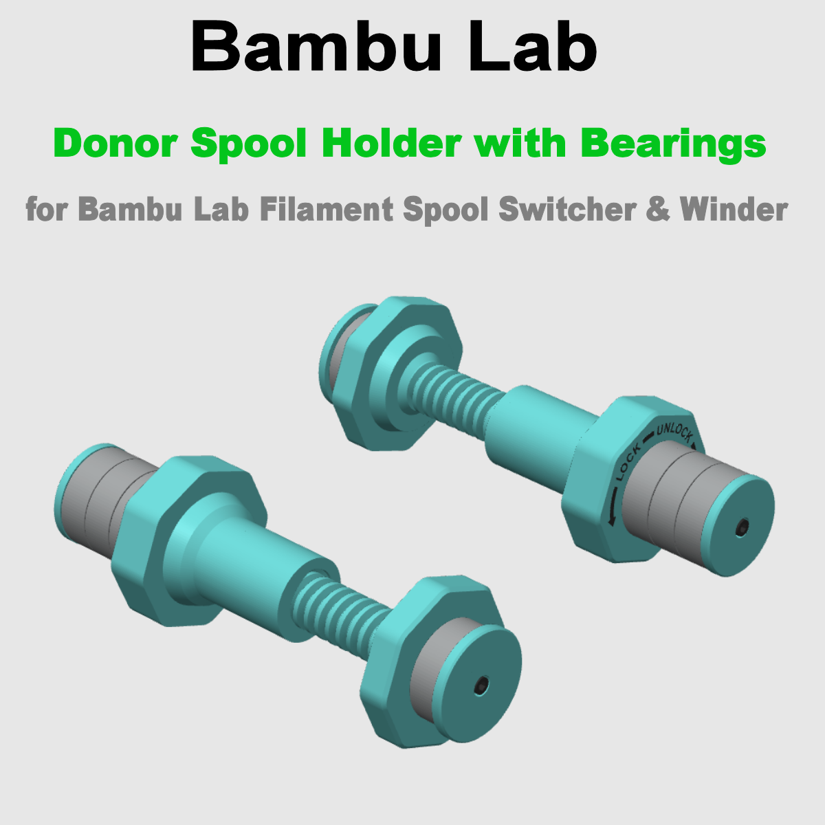 Donor Spool Holder with Bearings - Modular Design for Bambu Lab ...