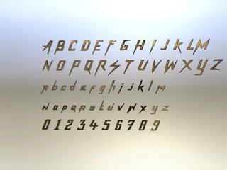 Arcade Machine Font by MGotti | Download free STL model | Printables.com