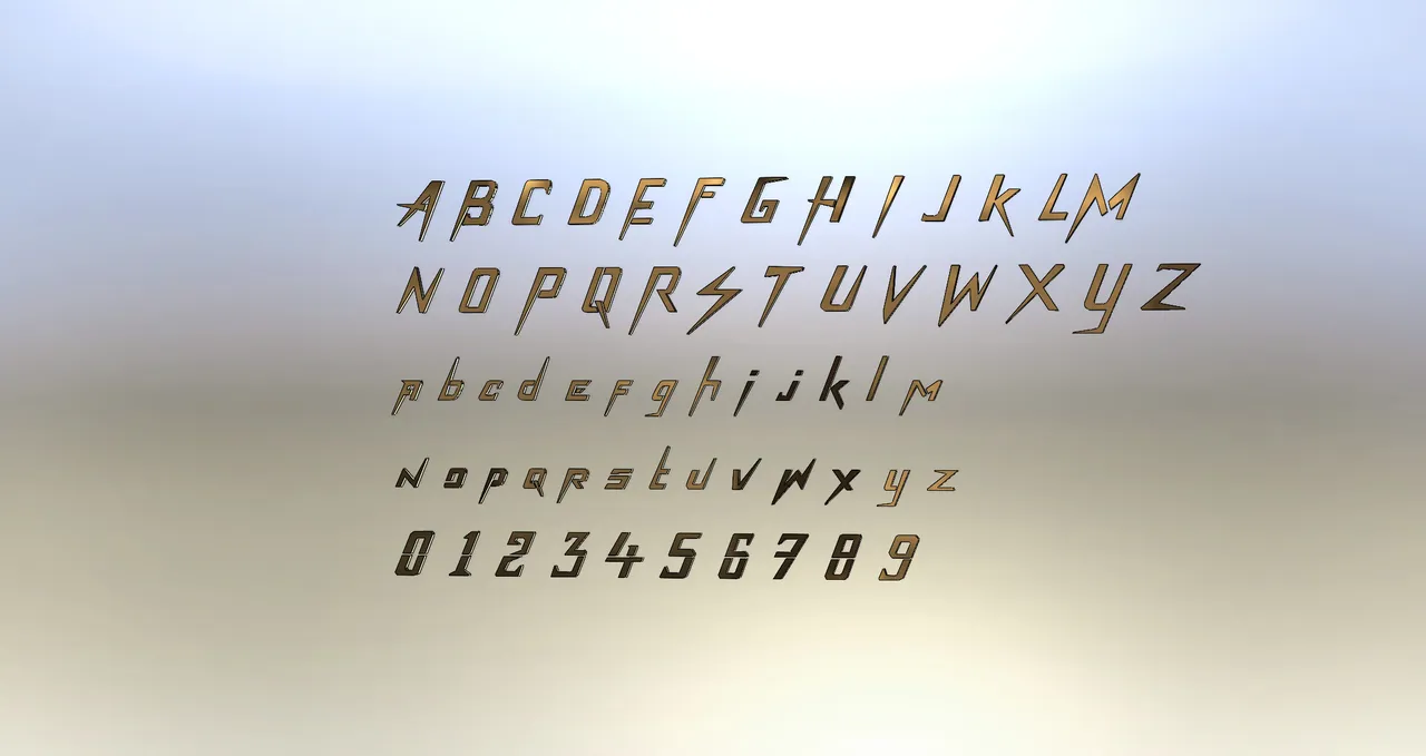 Arcade Machine Font by MGotti | Download free STL model | Printables.com