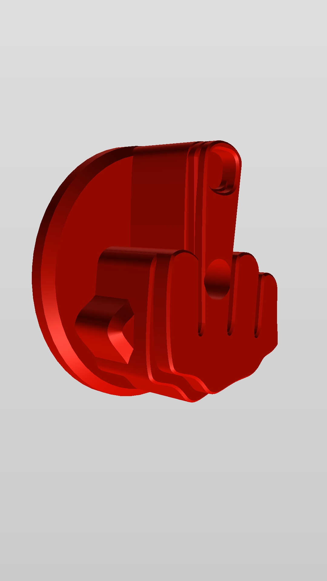 Middle finger gimbal protector by nouc | Download free STL model ...