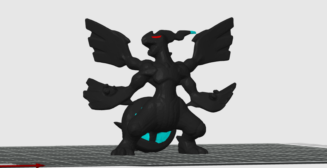 multicolor Zekrom 3 colors Pokémon by lucky boi | Download free STL ...