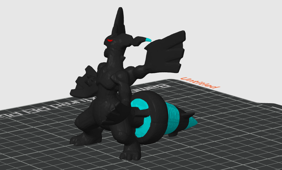 multicolor Zekrom 3 colors Pokémon by lucky boi | Download free STL ...