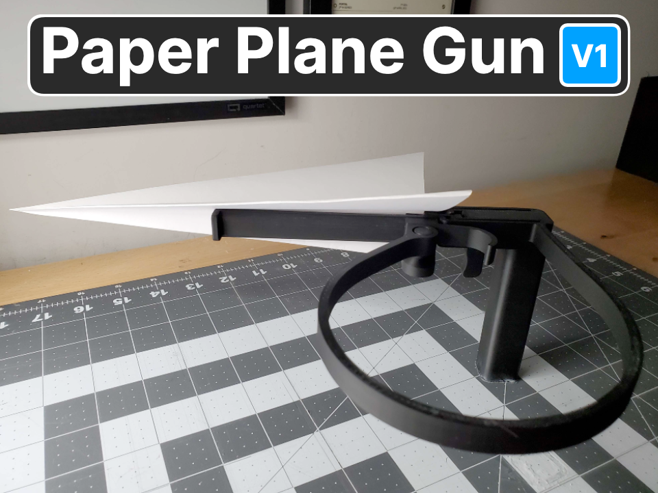 Paper plane gun (Print-In-Place) by Thisfact | Download free STL model ...