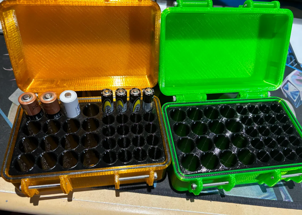 Battery (AA and AAA) insert for rugged box by Potato Stardust ...