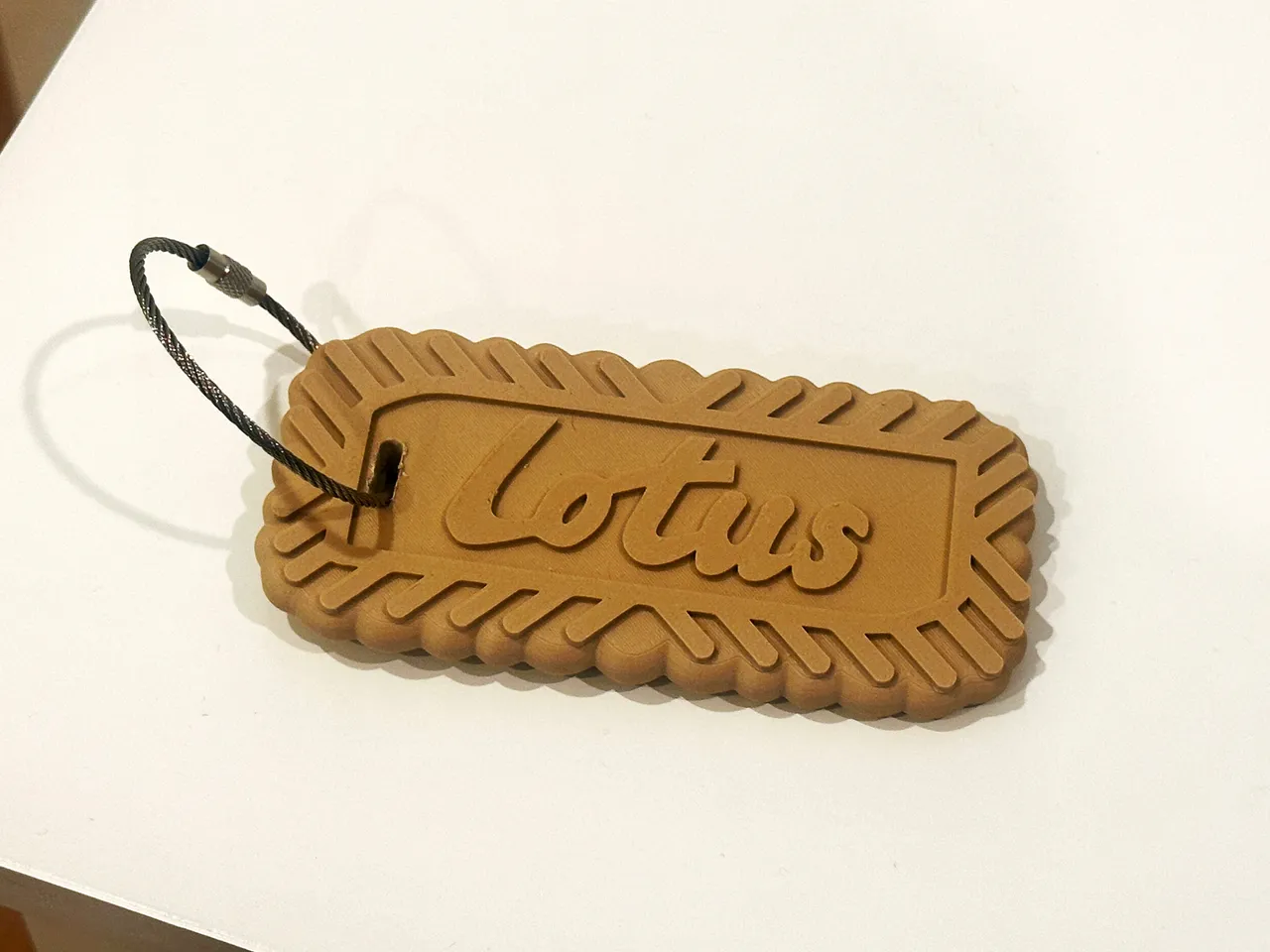Biscoff Cookie Luggage Tag by maxelman | Download free STL model ...