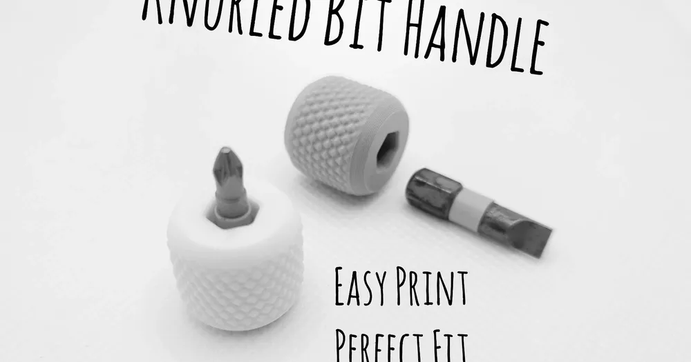 Mini Bit Tool Handle with knurled grip by BamBam Design | Download free ...