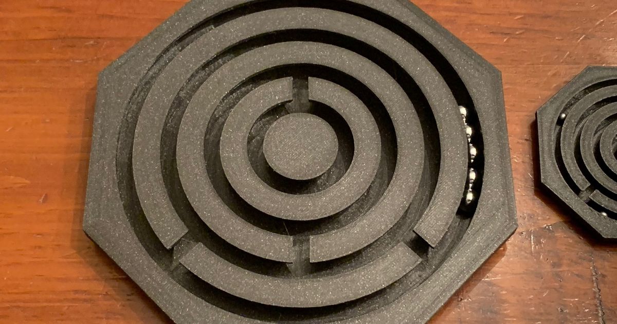 Steel Ball Puzzle Maze by Family3dPrint | Download free STL model ...