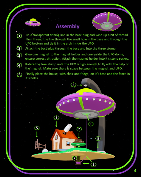Alien abduction game with a UFO that uses magnets to float in the air! by Enely | Download free ...