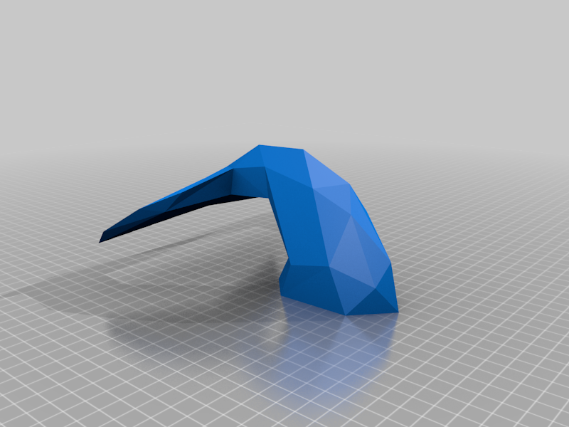 Low Poly Whale Tail by Art3Design | Download free STL model ...