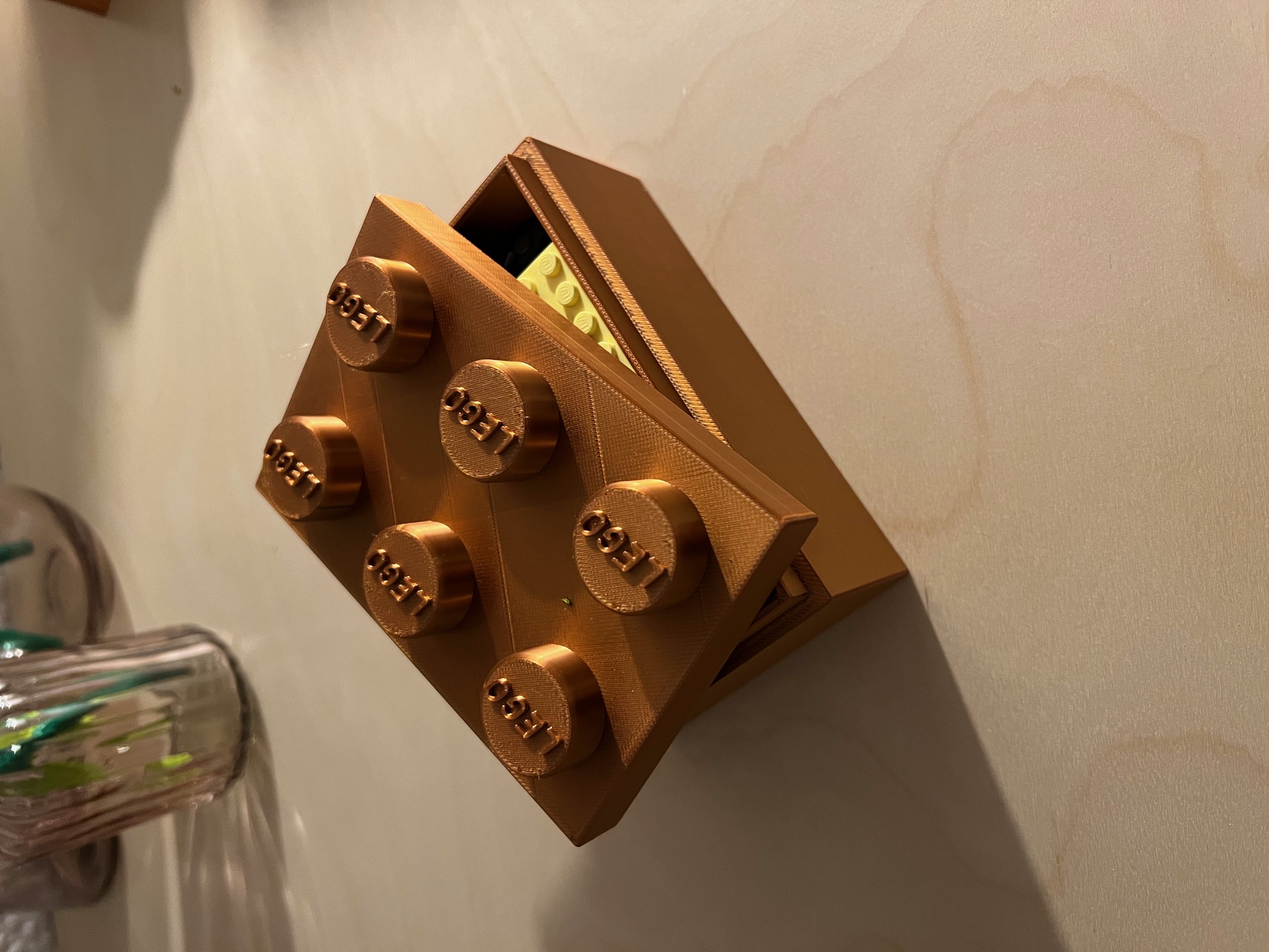 Box Container Lego Style - Large by Cal | Download free STL model ...