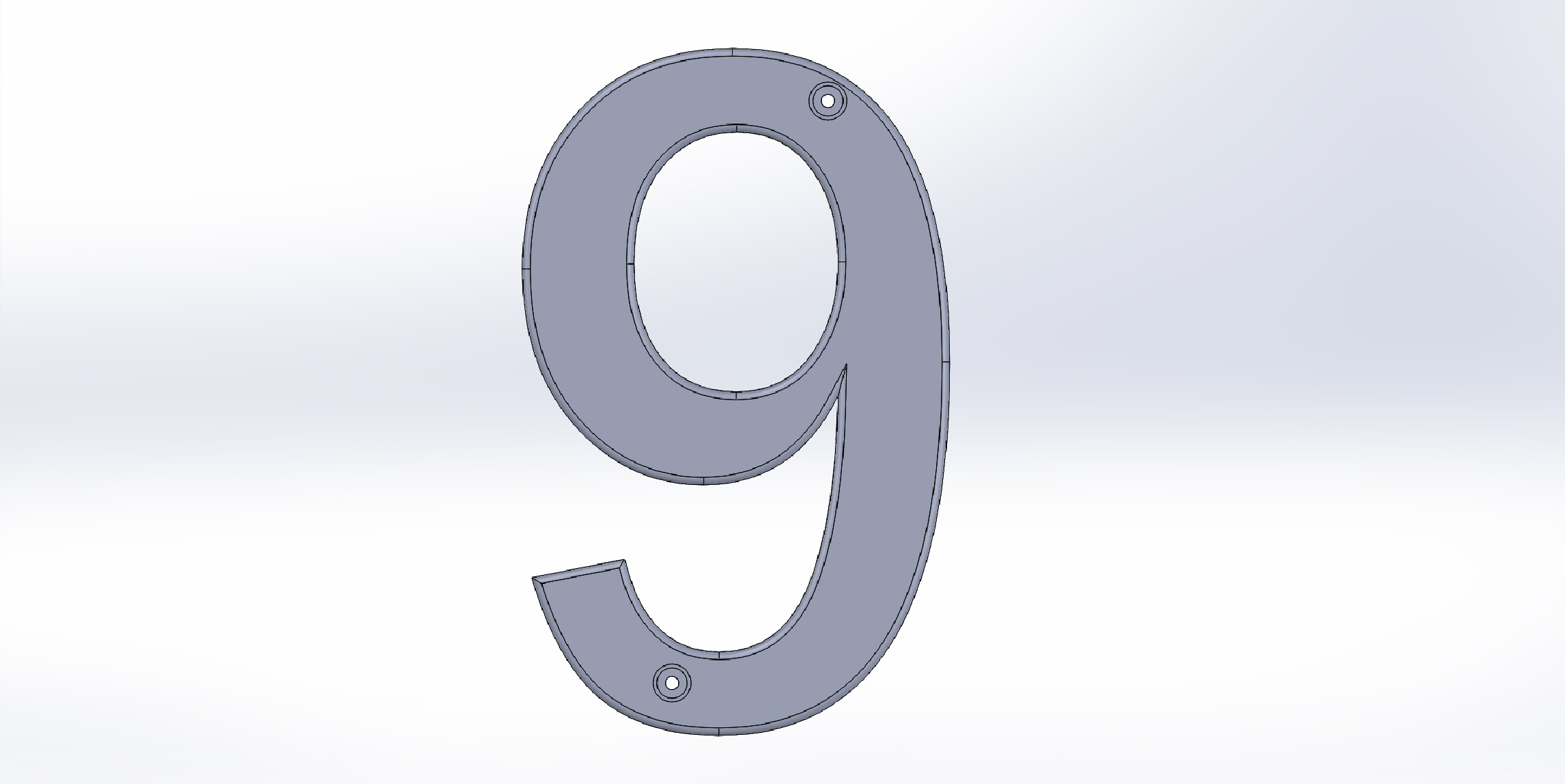 Sign Numbers Franklin Gothic by nightfox90 | Download free STL model ...
