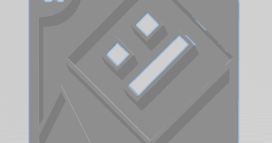 Geometry Dash App Icon by 3d maxi | Download free STL model ...