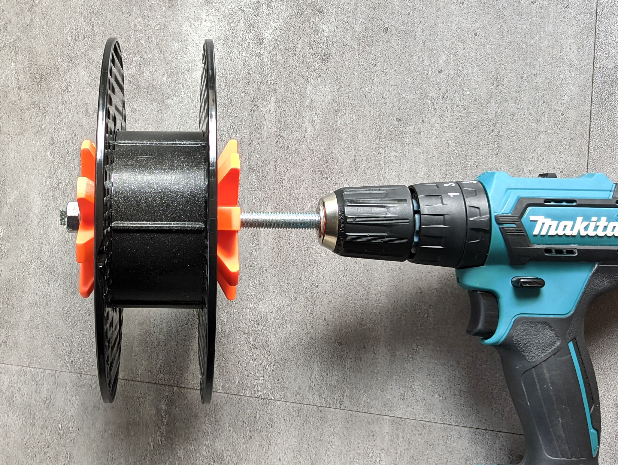 Spool Adapter for Power Drill by buchnema | Download free STL model ...