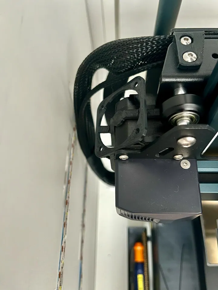 Clip'n'Cool: toolless 40mm Fan Mount / Holder for X Axis Stepper Motor ...